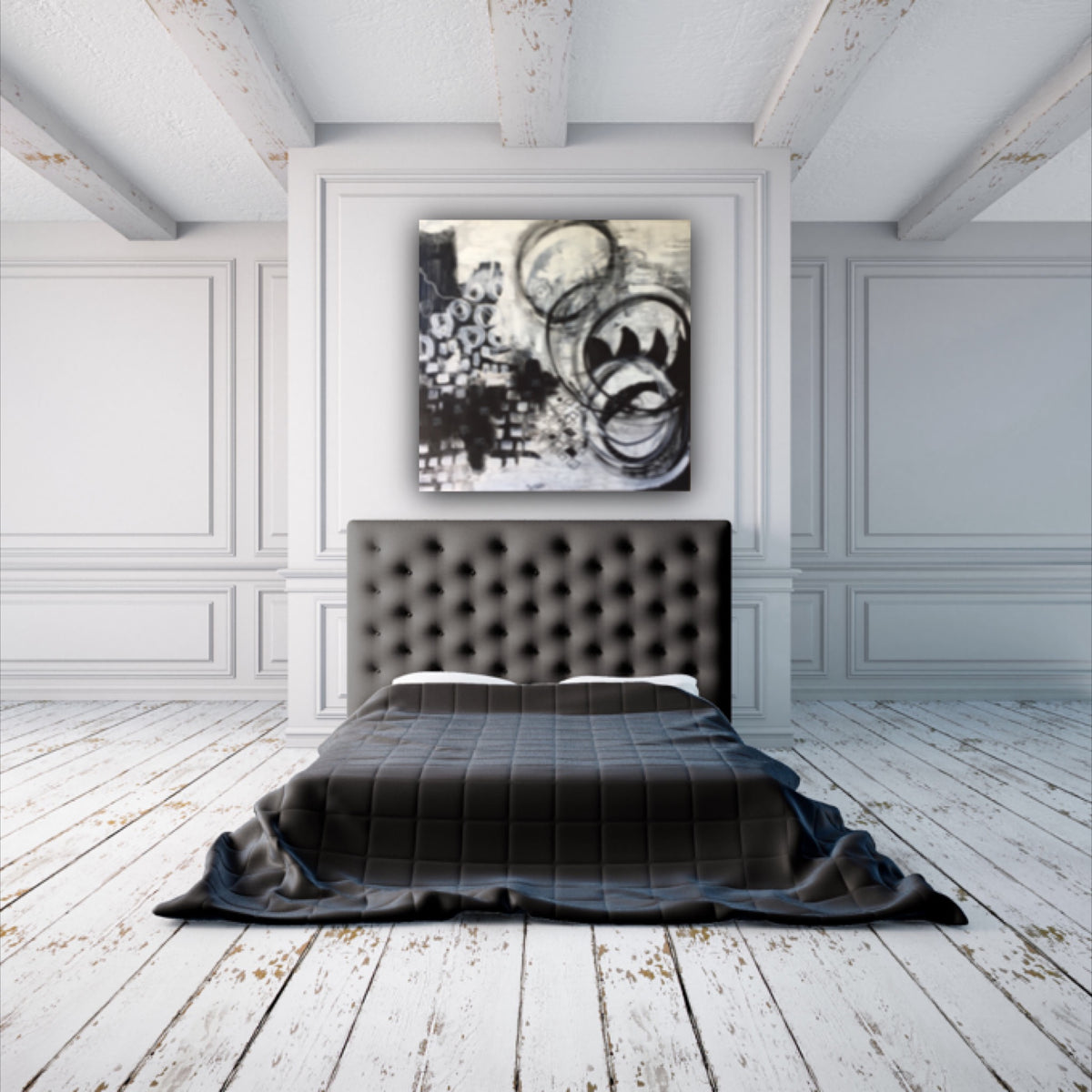 Black and White paintings – Rina Patel Art