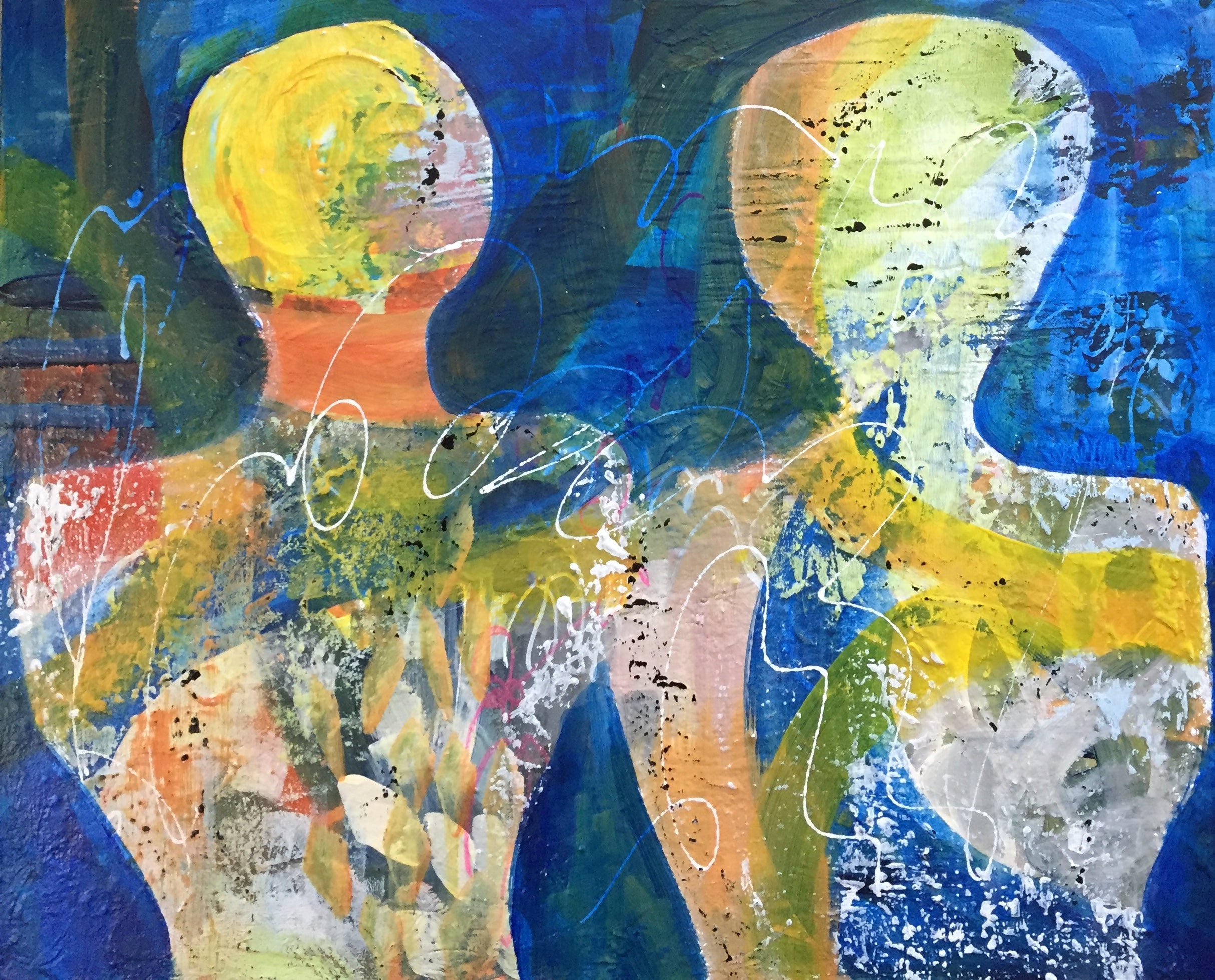 Sun and her Flowers (16x20) – Rina Patel Art